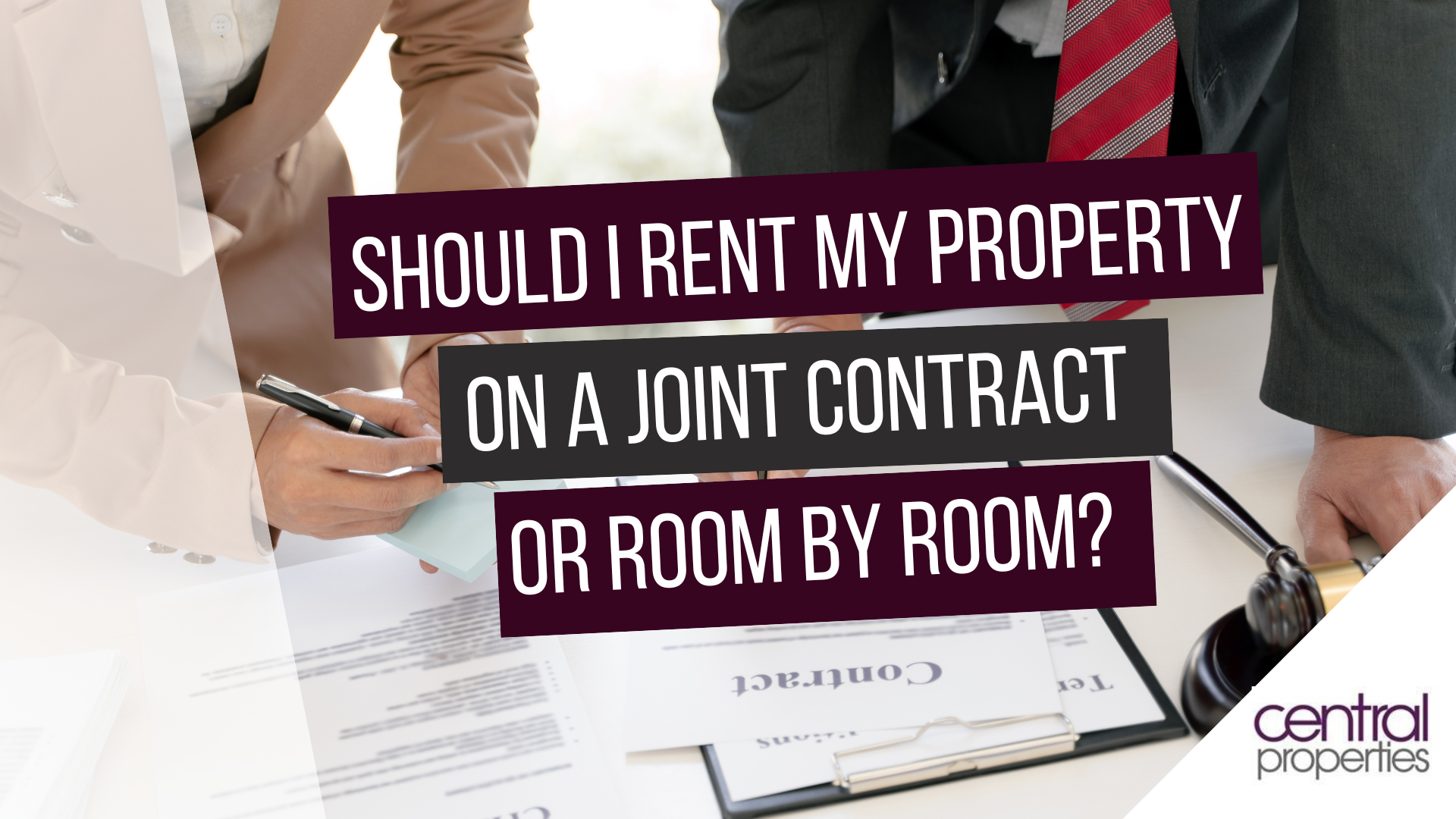 Should I rent out my property on a joint contract or room by room ...